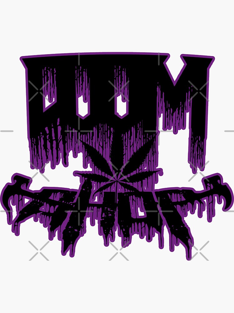 "DOOMSHOP black" Sticker by JuicySchinken | Redbubble