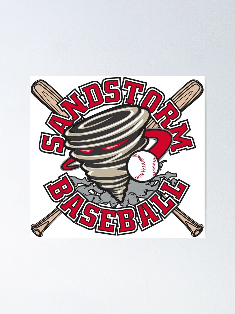 Poster « Logo de l'équipe de baseball Sandstorm », par DavidAyala ...