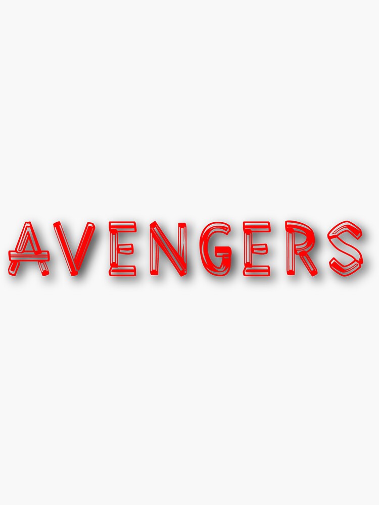 "AVENGERS " Sticker by abdulmuneeb3 | Redbubble