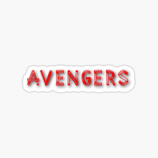 "AVENGERS " Sticker by abdulmuneeb3 | Redbubble