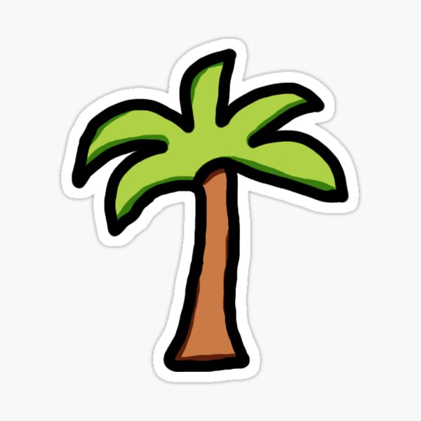 "Beach palm" Sticker for Sale by daniela28 | Redbubble