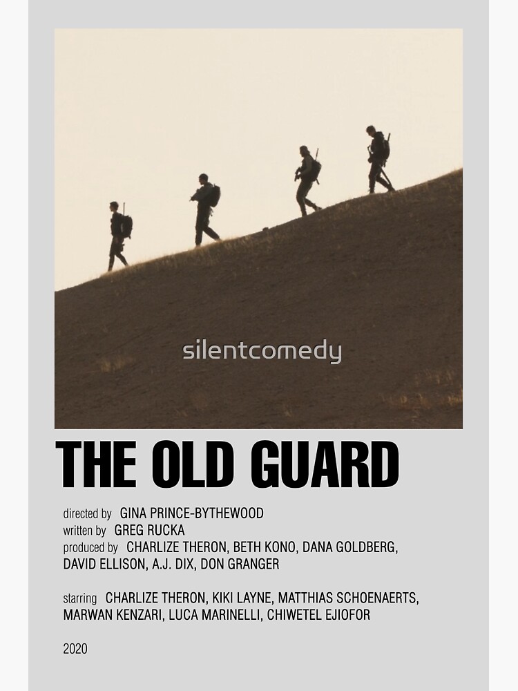 "The Old Guard Poster" Sticker for Sale by silentcomedy | Redbubble