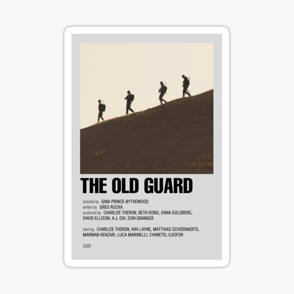 "The Old Guard Poster" Sticker for Sale by silentcomedy | Redbubble