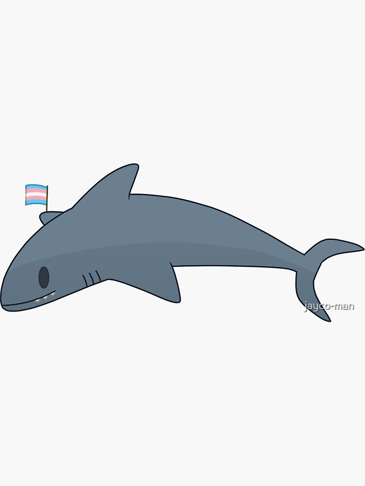 "Trans Shark!" Sticker for Sale by jayco-man | Redbubble