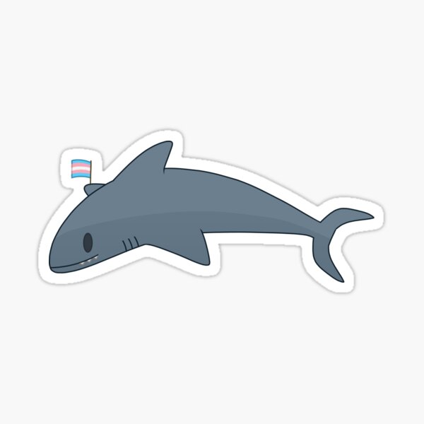 "Trans Shark!" Sticker for Sale by jayco-man | Redbubble