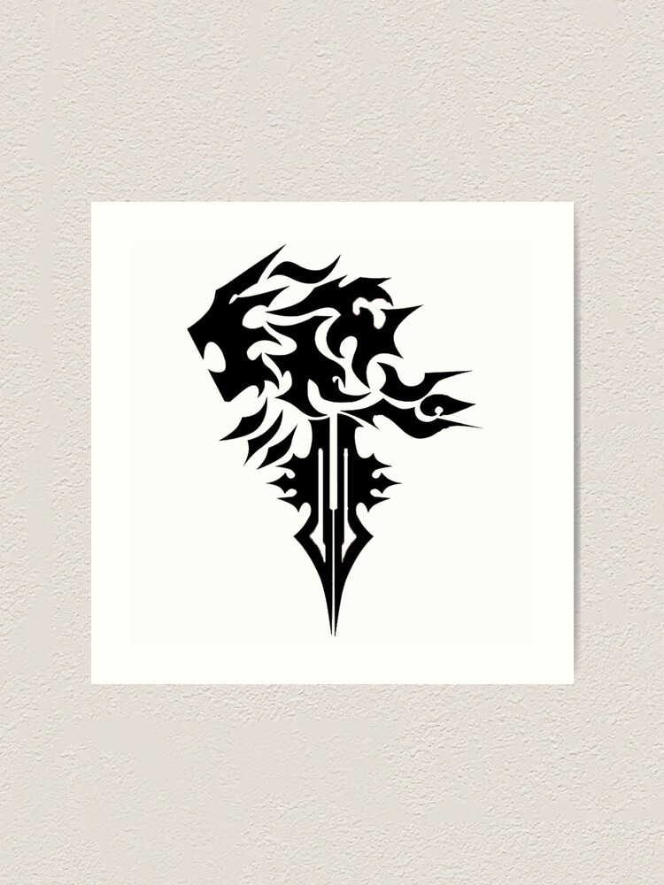 "FF8 Squall Griever Logo " Art Print for Sale by CassidyCreates | Redbubble