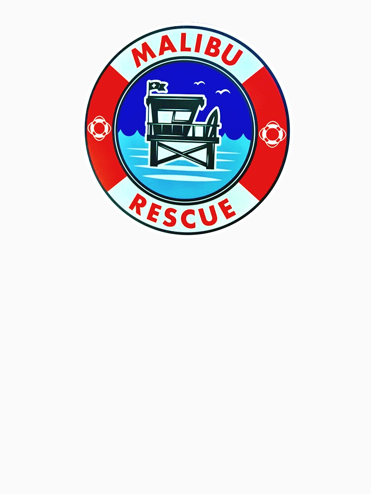 "Malibu Rescue" T-shirt for Sale by KudzaiPresley | Redbubble | malibu ...