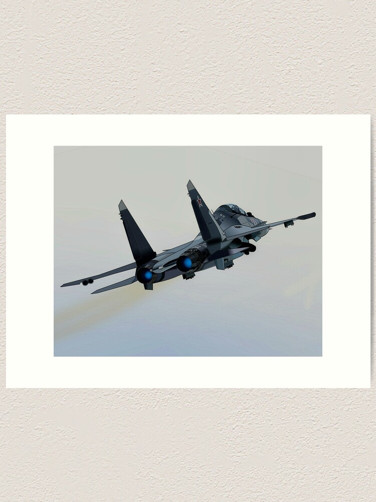 "Sukhoi Su-57 Flanker" Art Print for Sale by NYCSt | Redbubble