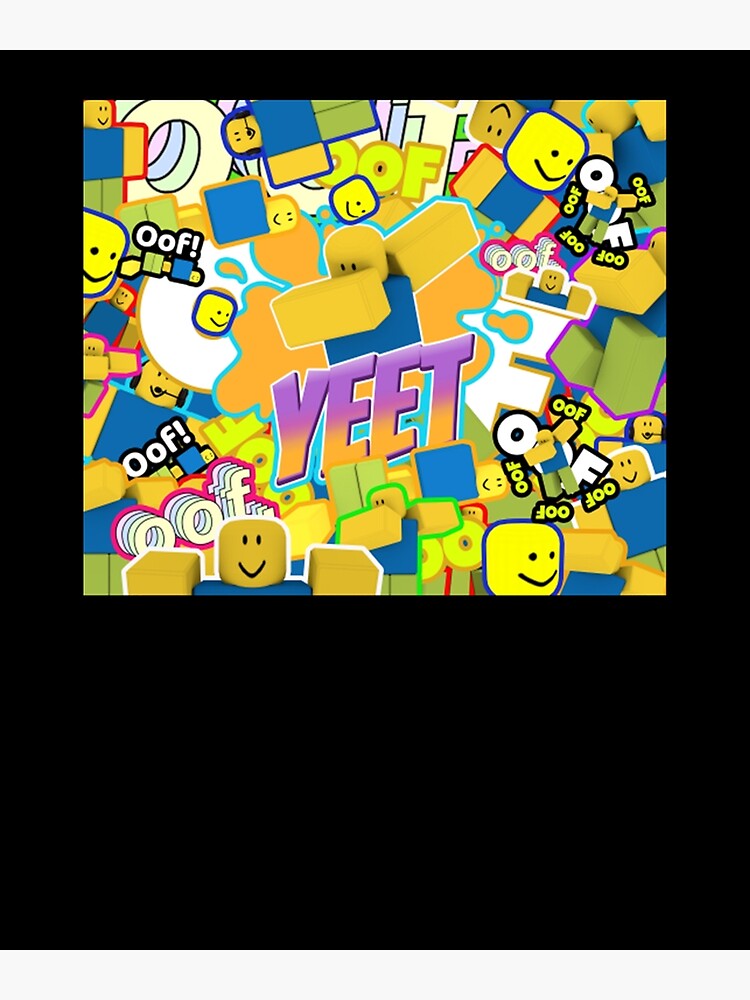 "Robl0x Memes Pattern OOf Yeet Dab Dabbing Robl0x -" Poster for Sale by ...
