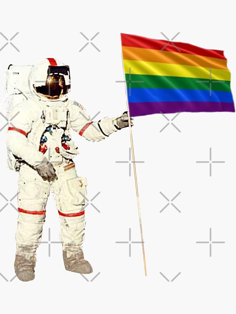 "Moon Landing Pride" Sticker for Sale by elliemar | Redbubble