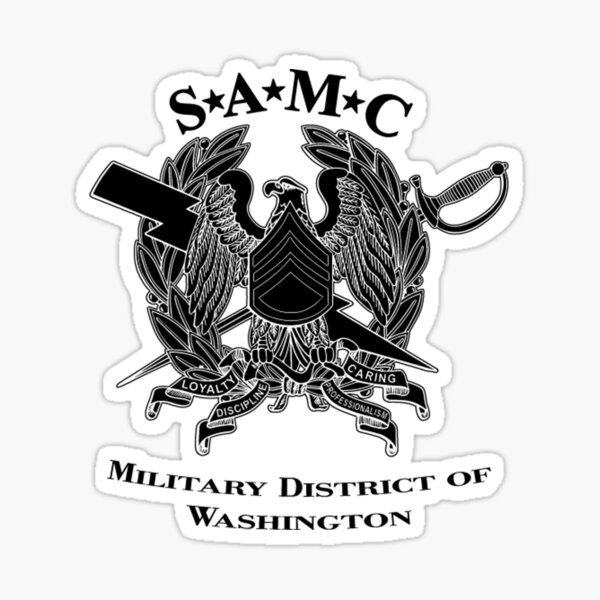 Pegatina «Logotipo de SAMC para MDW» de mdwsamc | Redbubble