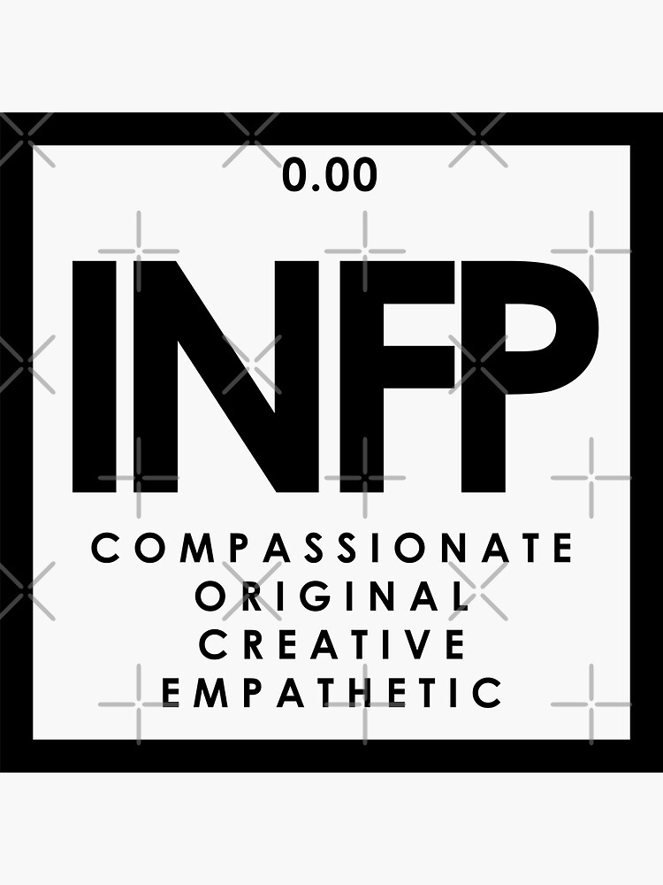 "INFP - ELEMENT" Sticker for Sale by myers-briggs | Redbubble