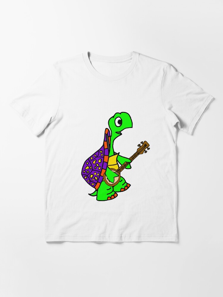 "Funny Turtle Playing Banjo Pop Art" T-shirt by naturesfancy | Redbubble