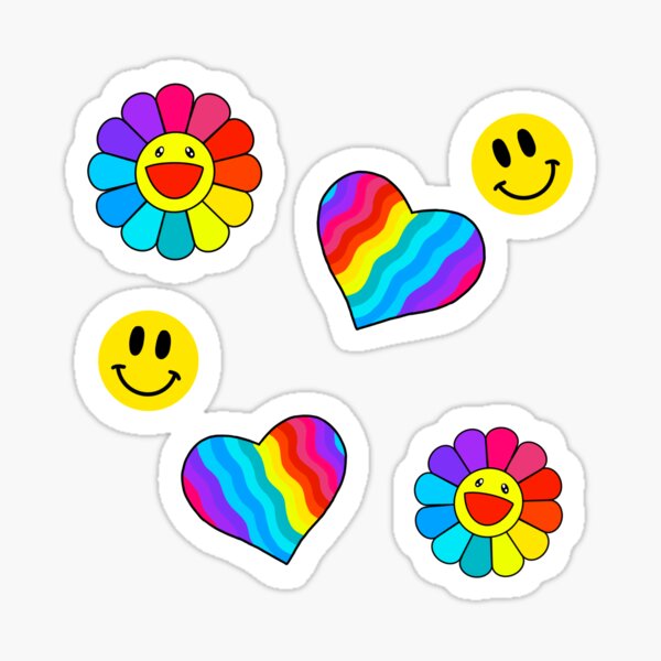 "Happy sticker pack" Sticker for Sale by madzcozycorner | Redbubble