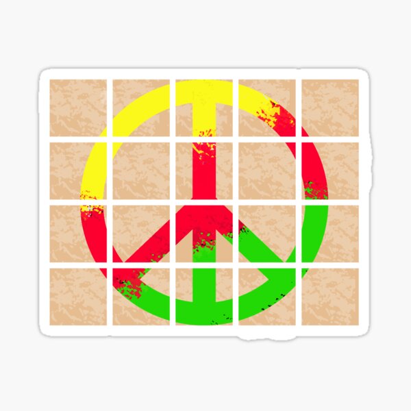 "Cool Peace Sign " Sticker for Sale by behippe | Redbubble