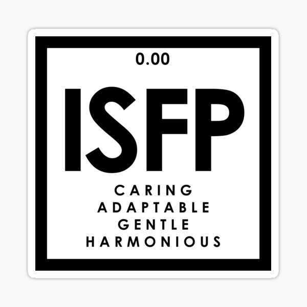 Sticker « ISFP - ÉLÉMENT », par myers-briggs | Redbubble