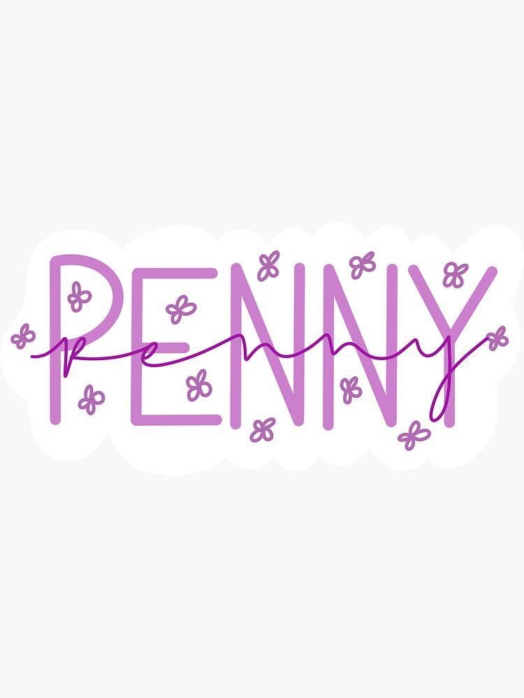 "Penny Graphic" Sticker by hollyvanassen | Redbubble