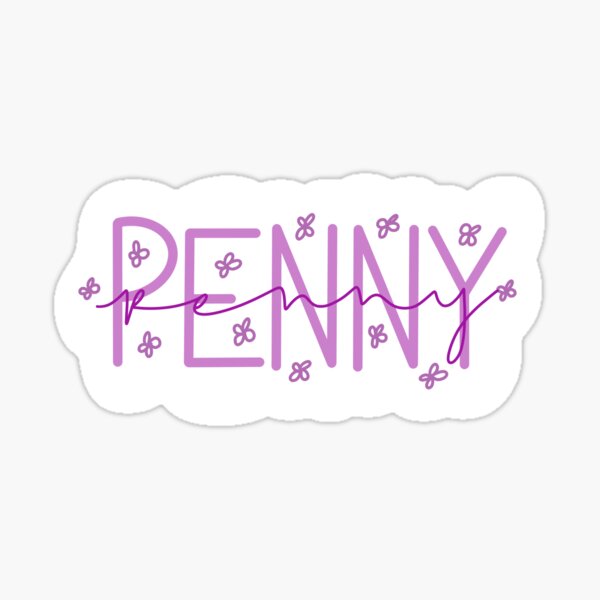 "Penny Graphic" Sticker by hollyvanassen | Redbubble