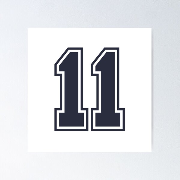 "11 Sports Number Eleven" Poster for Sale by HelloFromAja | Redbubble