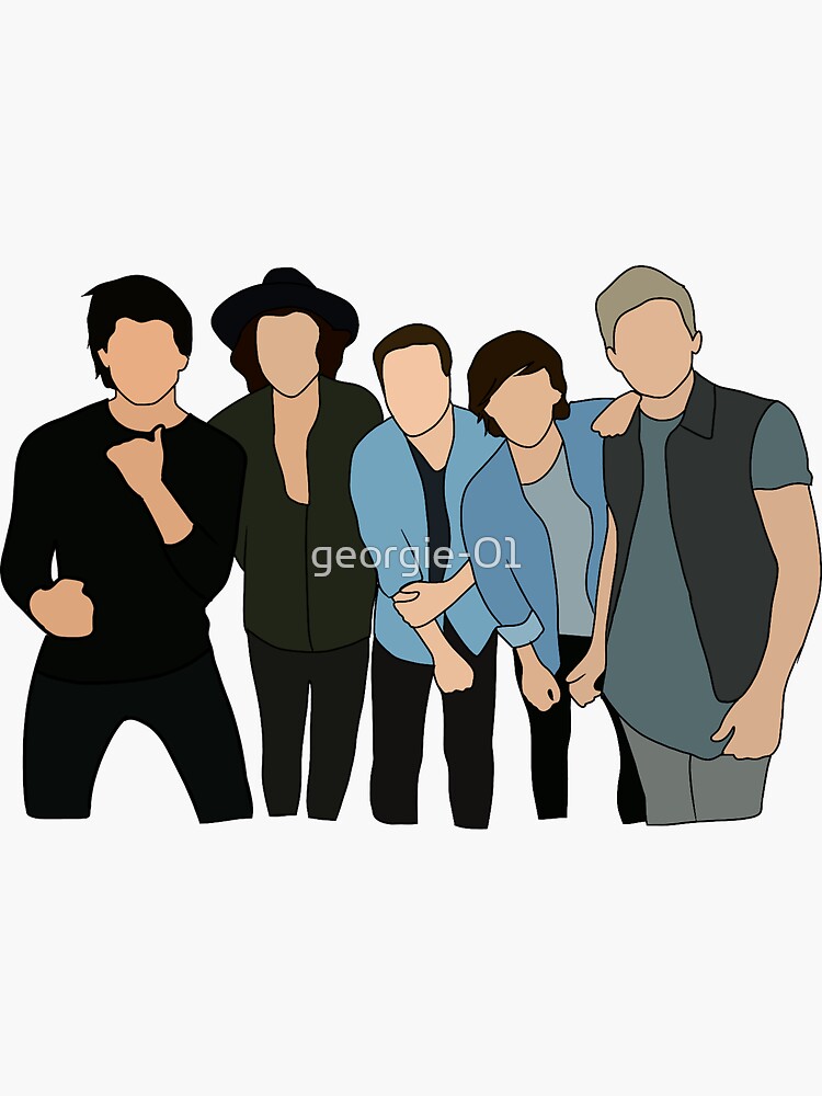 "One Direction " Sticker for Sale by georgie-01 | Redbubble