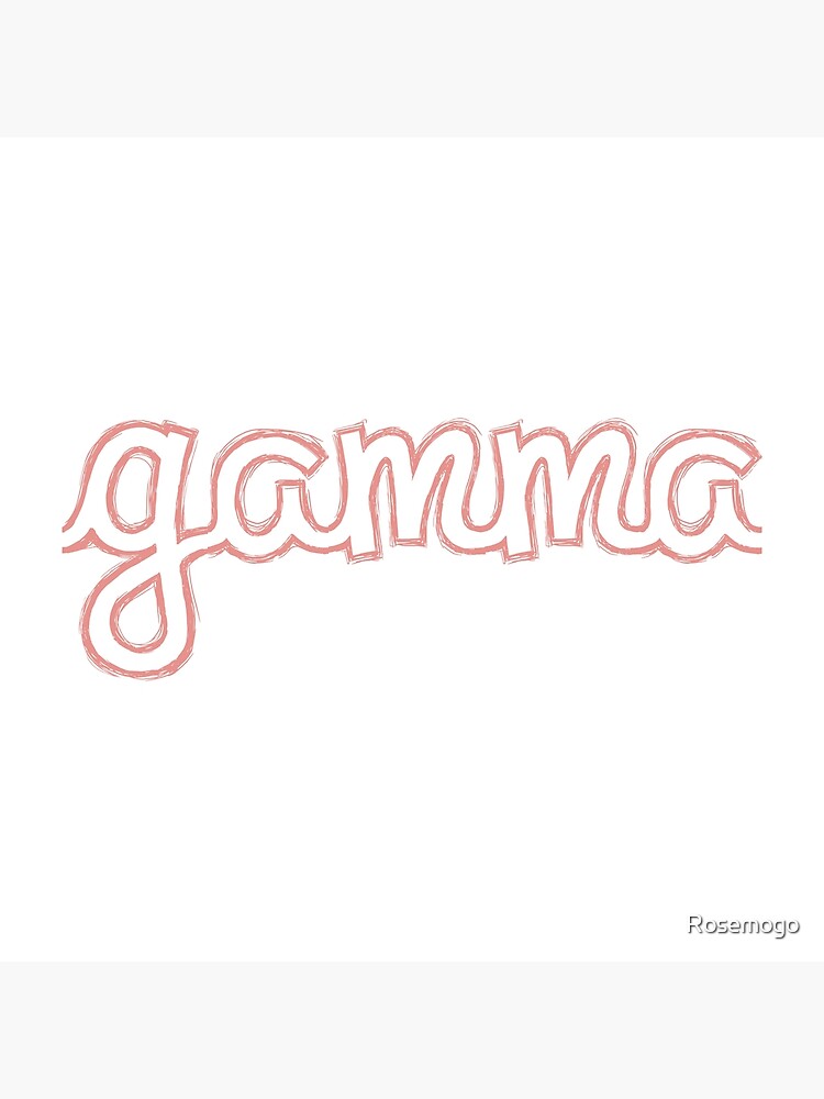 "Gamma Cursive Greek Letter" Poster for Sale by Rosemogo | Redbubble