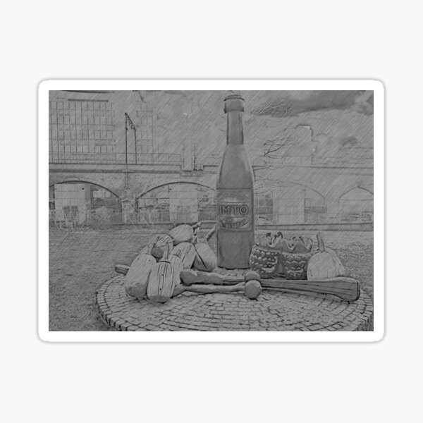"Vimto statue" Sticker for Sale by PicsByTony | Redbubble