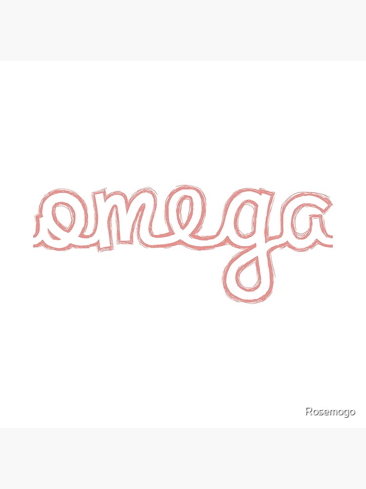 "Omega Cursive Greek Letter" Poster for Sale by Rosemogo | Redbubble