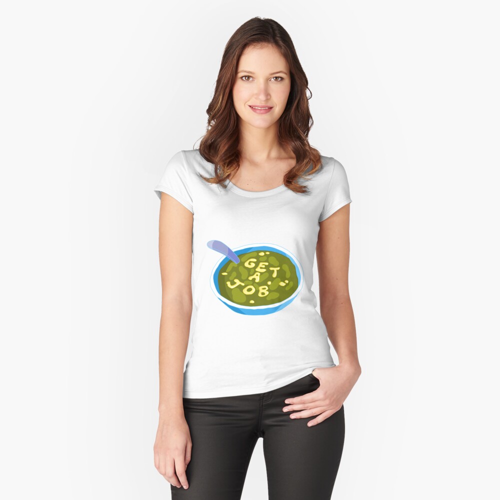 "Spongebob "Get a Job" Soup" Sticker for Sale by yellowwpaint | Redbubble