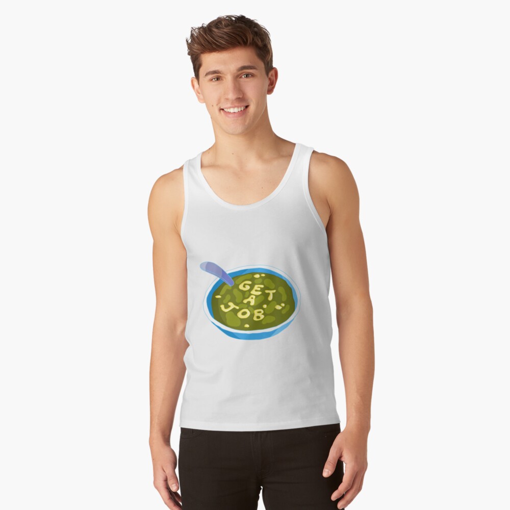 "Spongebob "Get a Job" Soup" Sticker for Sale by yellowwpaint | Redbubble