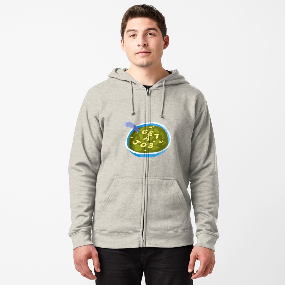 "Spongebob "Get a Job" Soup" Sticker for Sale by yellowwpaint | Redbubble