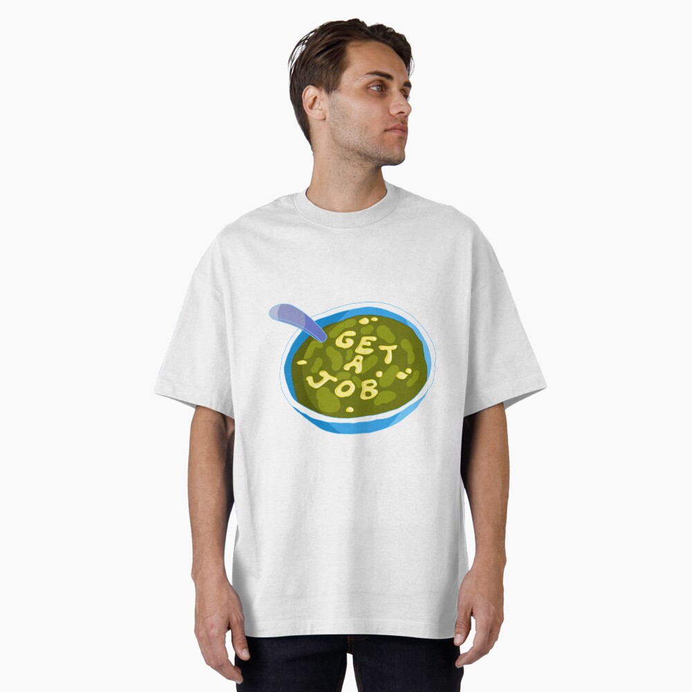 "Spongebob "Get a Job" Soup" Sticker for Sale by yellowwpaint | Redbubble