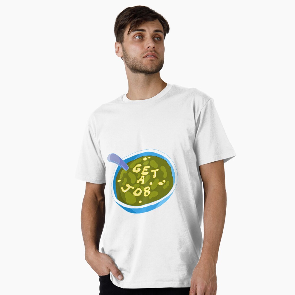 "Spongebob "Get a Job" Soup" Sticker for Sale by yellowwpaint | Redbubble
