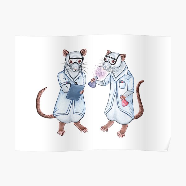 "Lab Rats" Poster by WolfySilver | Redbubble