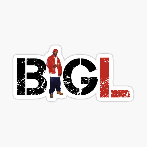 "BIGL" Sticker for Sale by ikidyounot | Redbubble