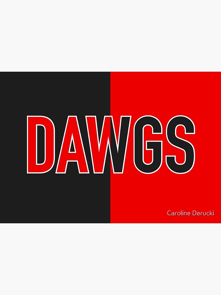 "split color- red/black dawgs" Mask for Sale by cederucki | Redbubble