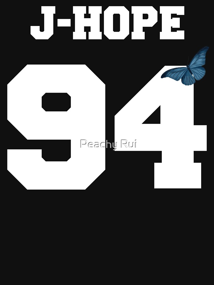 "BTS- J-Hope 94 Line Butterfly Jersey" T-shirt by Cloakandbadger ...