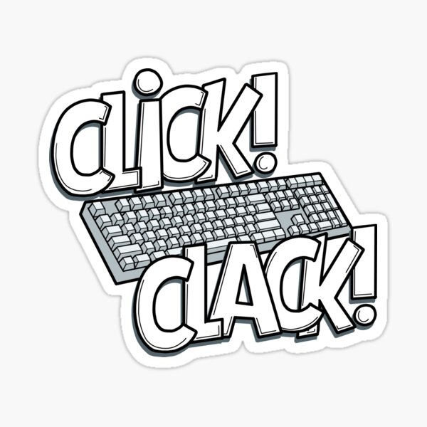 "Mechanical keyboard Click clack" Sticker by hinoraito | Redbubble