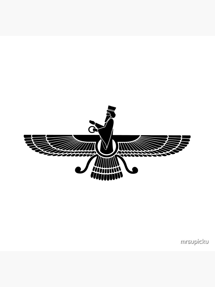 Zoroastrian Symbol Tattoo Photo & Art Print Zoroastrism Religion