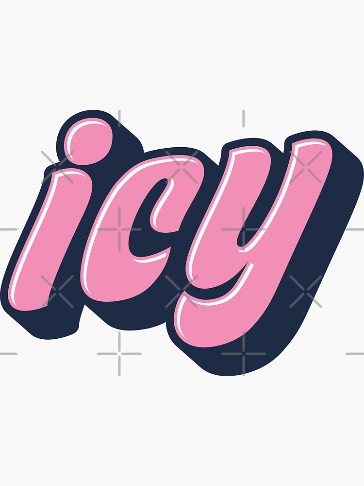 "Icy" Sticker by CrystalCrush | Redbubble