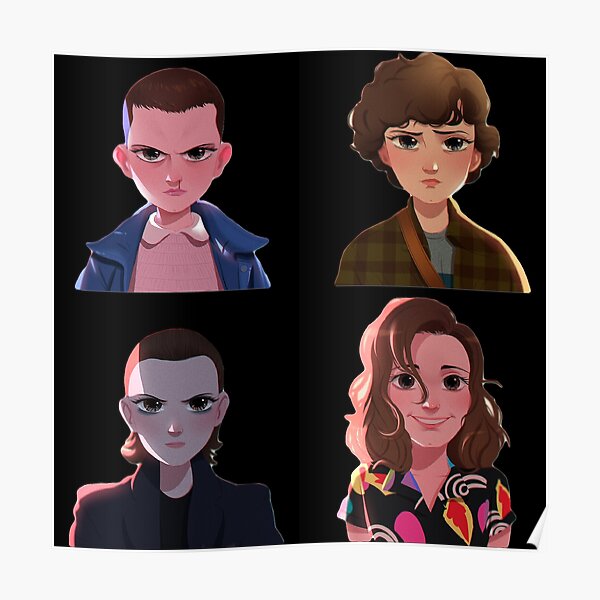 "Eleven Stranger Things" Poster by Shirtbite | Redbubble