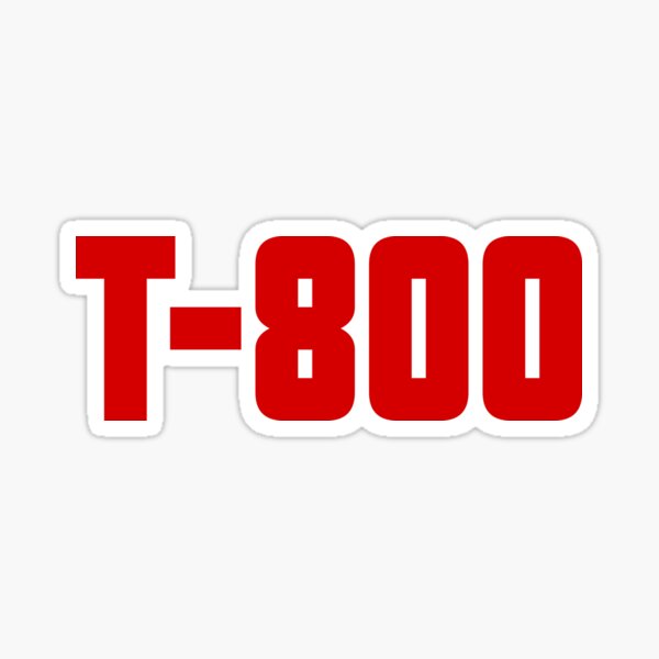 "T-800" Sticker for Sale by solenoidapparel | Redbubble