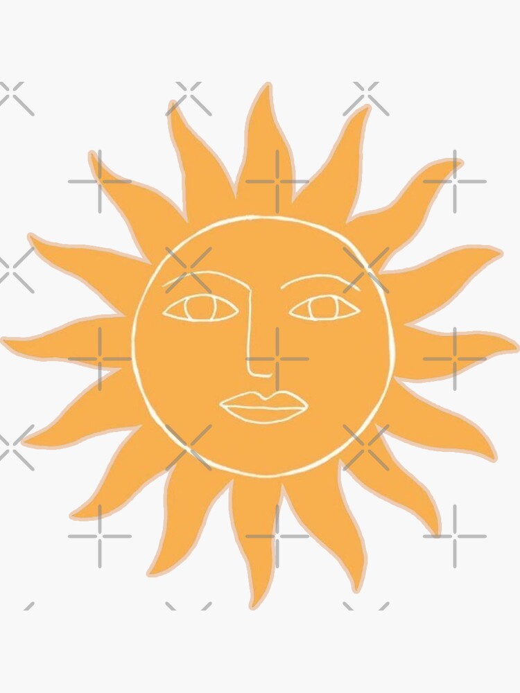 "sun aesthetic" Sticker by kaykiser | Redbubble