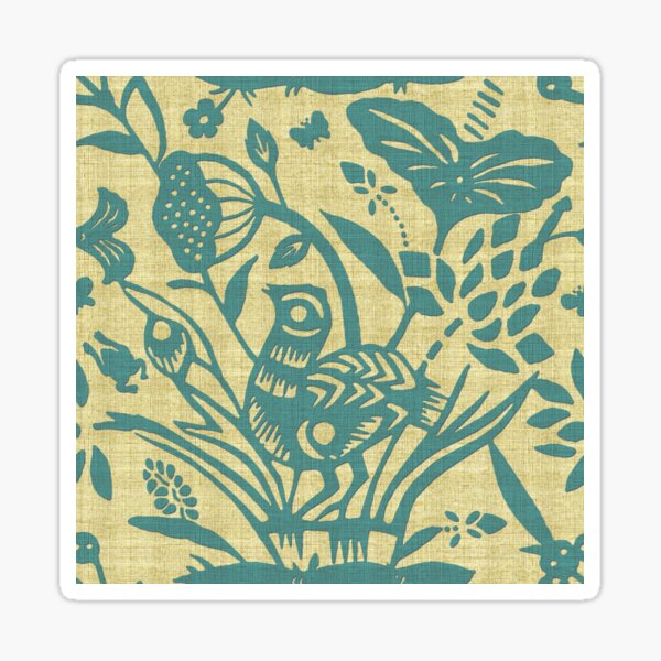 " Papercut Garden (emerald)" Sticker for Sale by BessoChicca | Redbubble