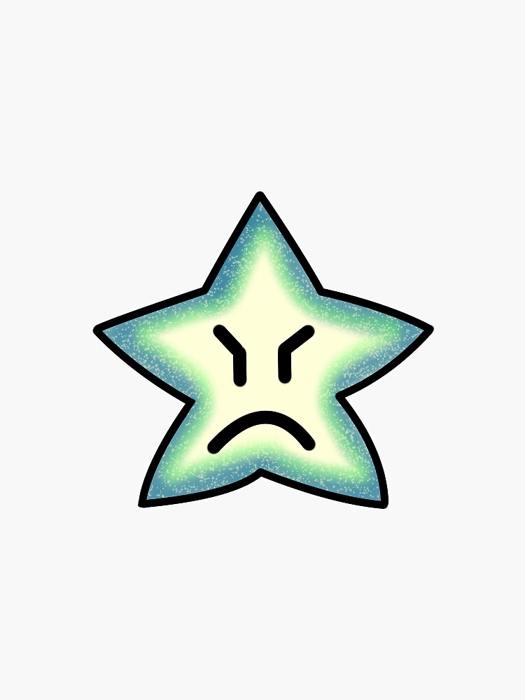 "Angry Star" Sticker by AirAngeltv | Redbubble