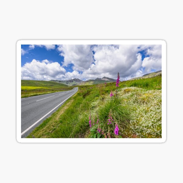 "Road To Snowdon Mountain" Sticker for Sale by AJEvans | Redbubble