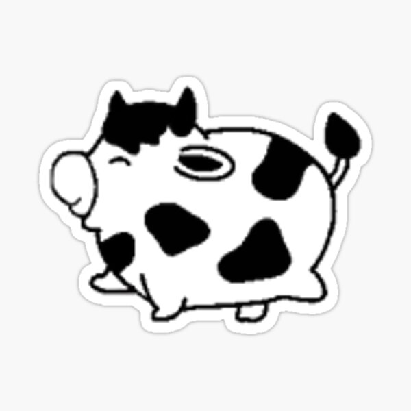 "Cute Cow" Sticker by doodle-and-draw | Redbubble