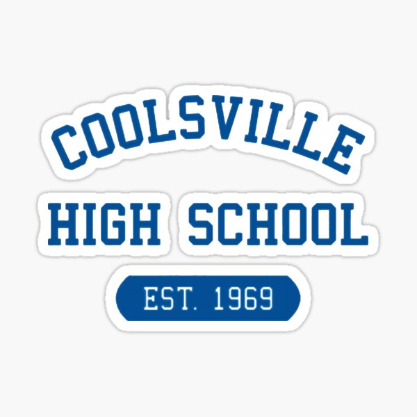 "Coolsville High Vintage Style" Sticker for Sale by alliecat1126 ...