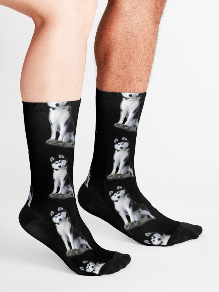 "Siberian husky " Socks by nadeem21 | Redbubble