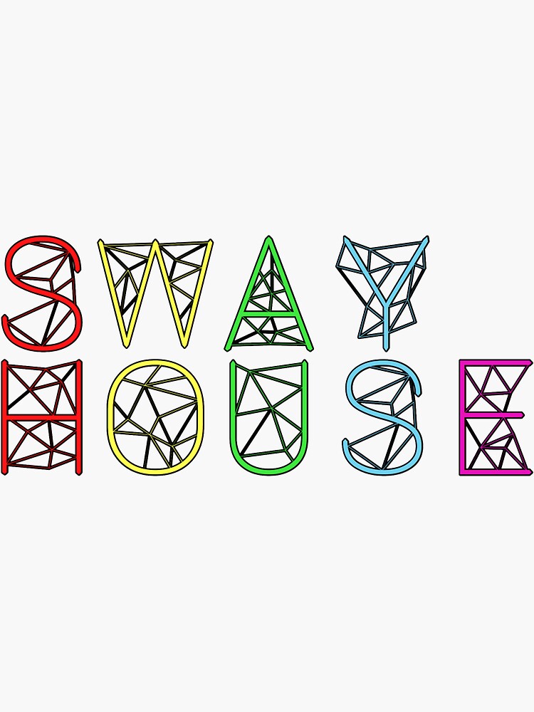 "Sway house" Sticker for Sale by artable | Redbubble