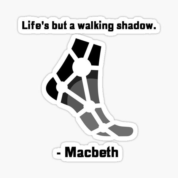 "Quote from Macbeth" Sticker for Sale by theskullpyramid | Redbubble